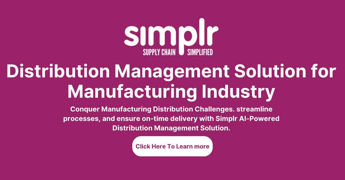 Distribution Management Solution for Manufacturing Industry
